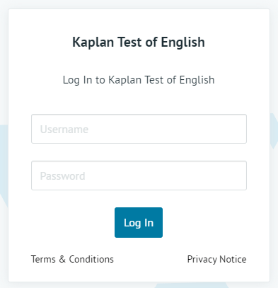 Talview Test Instructions - Kaplan Test of English